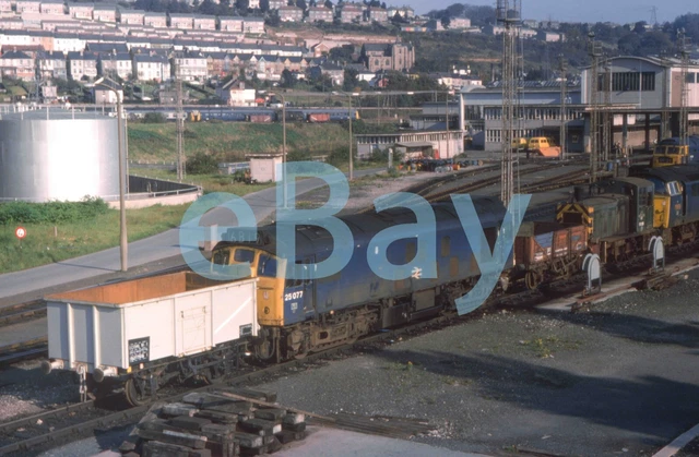 35MM RAILWAY SLIDE of Class 25 25077 @ Laira TMD Copyright to Buyer £4. ...