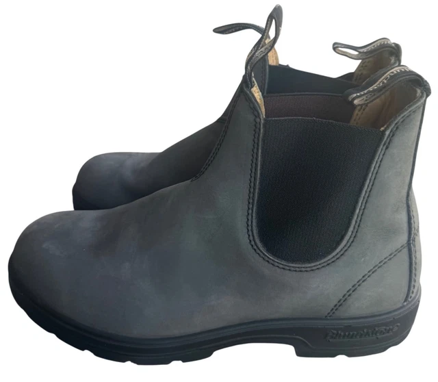 BLUNDSTONE 587 CLASSIC Chelsea Boots Rustic dark Gray Black AU6 US W 9 ...