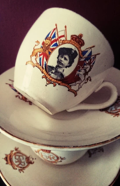 VINTAGE 1950S QUEEN Elizabeth II Coronation Caroline Ware Cup And ...