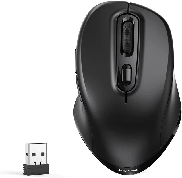 JELLY COMB WIRELESS Bluetooth Mouse, 2.4G USB & Bluetooth 4.0 Dual-Mode ...