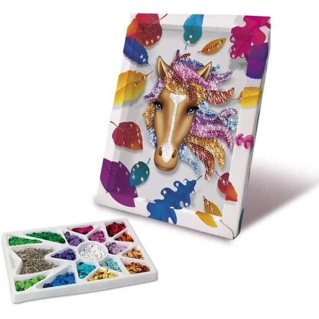 KIT LOISIR CREATIF - Cheval - Sequins - Pour enfant a partir de 7 ans ... KIT LOISIR CREATIF - Cheval - Sequins - Pour enfant a partir de 7 ans ...