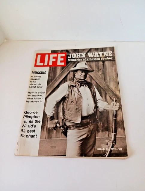 VINTAGE LIFE MAGAZINE Jan 28 1972 John Wayne George Plimpton £9.88 ...