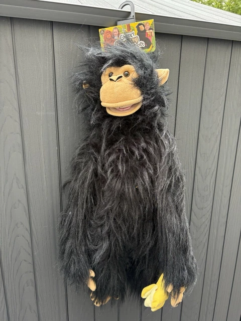 MONKEY CHIMPANZEE APE Hand Puppet Full Body Large Soft Plush Toy 27 ...
