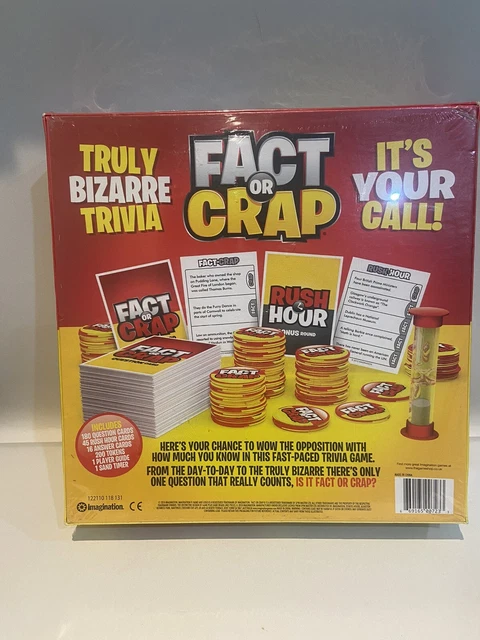 FACT OR CRAP Trivia Game Trivia with Attitude SEALED £19.99 - PicClick UK