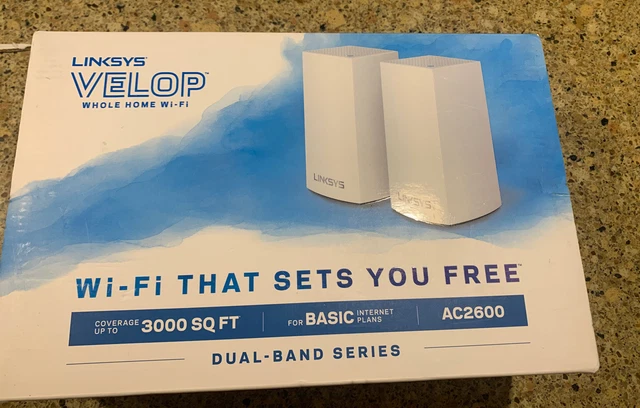 LINKSYS VELOP AC2600 - Sistema Router Mesh Wi-Fi Tutta La Casa - Copertura 3000 Piedi Quadrati ...