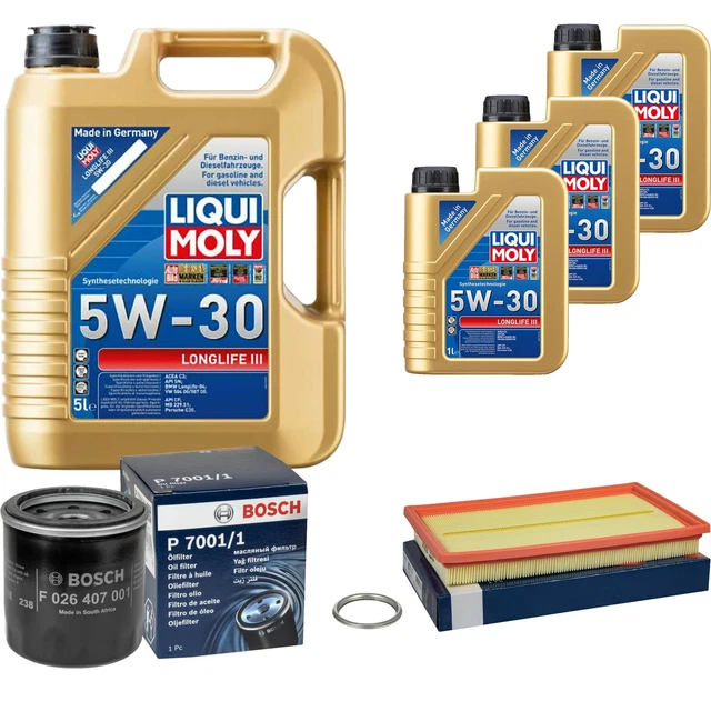 BOSCH INSPECTION SET 8 L Huile Liqui Moly Longlife 3 5W-30 pour RC | Subaru EUR 150,03 - PicClick FR