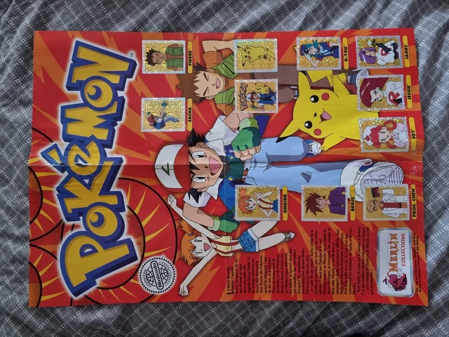 ALBUM POKÉMON MERLIN sticker complet avec poster complet EUR 50,00 ...