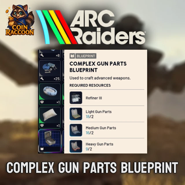 ARC RAIDERS 💫 COMPLEX GUN PARTS BLUEPRINT 💫 Schnell und Sicher 💫24/7💫 ...
