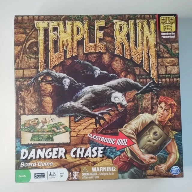 SPIN MASTER TEMPLE Run Danger Chase Board Game - 100% Complete & Sealed ...