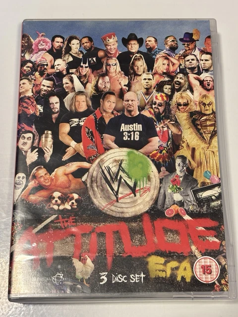 WWE ATTITUDE ERA The Complete Collection - 3 Disc DVD Boxset Box Set £ ...