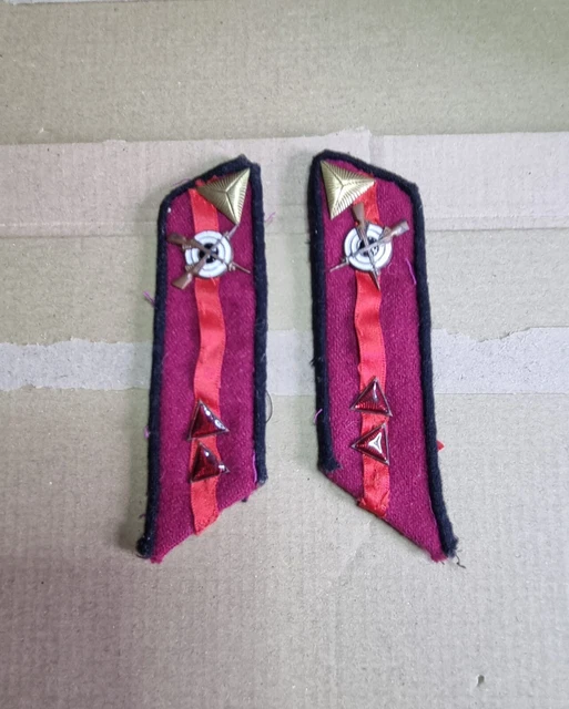 RUSSIAN WW2 RED army Infantry senior sergeant collar tabs £20.00 ...