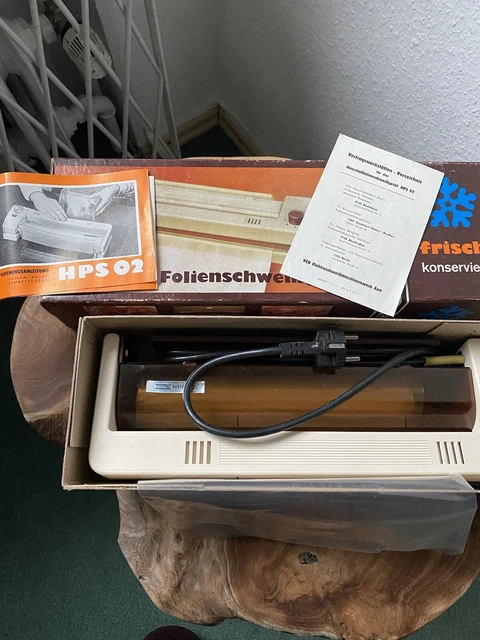 RETRO AKA FOLIENSCHWEISSGERÄT HPS 02 DDR Einschweißgerät OVP inkl ...