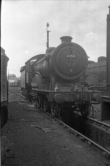 35MM B/W RAILWAY original negative steam LNER D16/3 62521 Norwich 8 57 ...