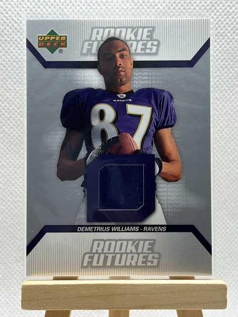 2006 UPPER DECK Rookie Futures Demetrius Williams Ravens maillot RC #RF ...