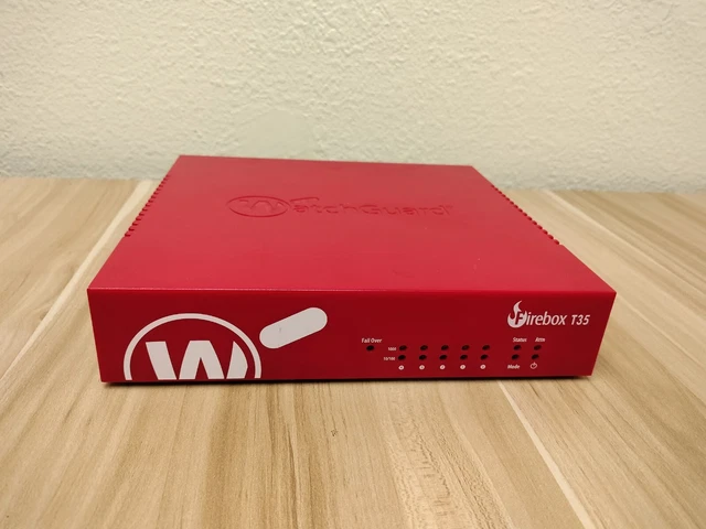 FIREWALL WATCHGUARD FIREBOX T35 MS3AE5 *SIN ADAPTADOR*LEER DESCRIPCIÓN ...