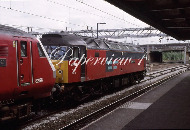 35MM UK RAILWAY Class 47 Train Colour Slide Diesel Electric ST37 EUR 3 ...