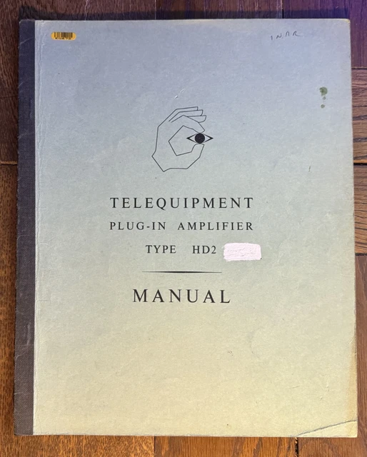 TELEQUIPMENT TYPE HD2 Oscilloscope Vertical Plug-In Manual £5.00 - PicClick UK