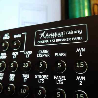 CESSNA 172 BREAKER Panel with Spring Loaded Magneto Switch for Flight ...