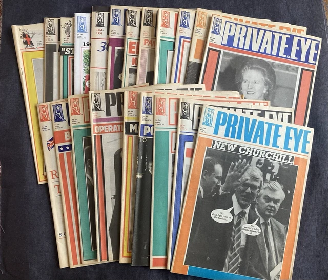 PRIVATE EYE MAGAZINE 20 Issues From 1991 Plus Observer Supplement ...