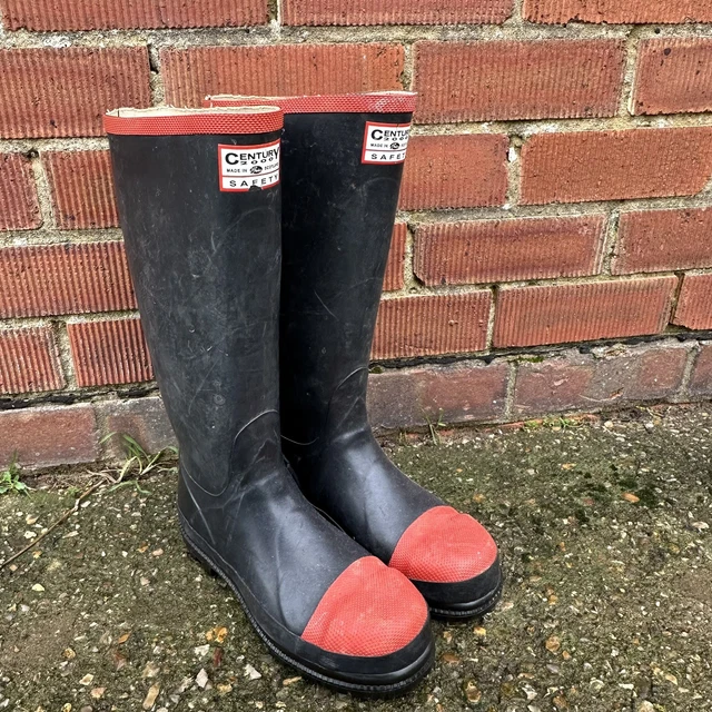 CENTURY GATES SAFETY Wellington Boots / Wellies Steel Toe Cap size UK 6 ...