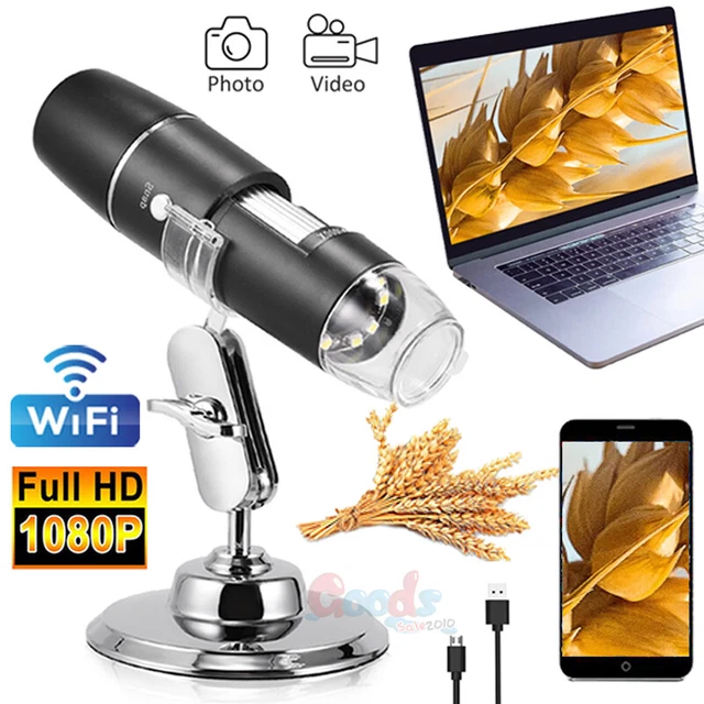 1000X WIRELESS DIGITAL Microscope WIFI Handheld USB Inspection Camera ...