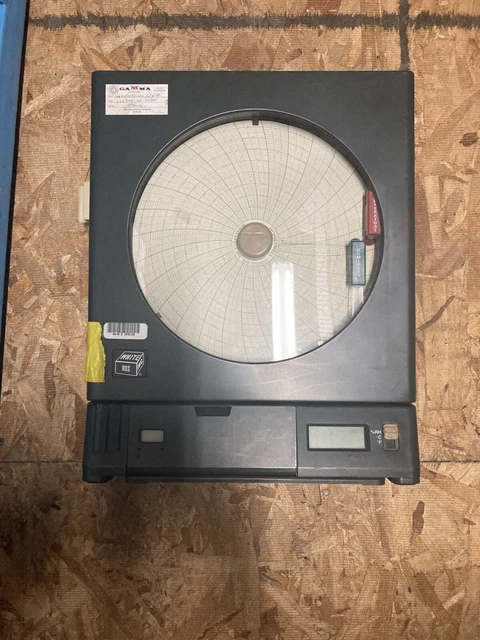 WHITE BOX OMEGA Circular Chart Recorder Temperature Humidity Model ...