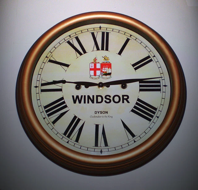 GREAT WESTERN RAILWAY GWR Victorian Style Clock, Windsor Station, Dyson ...