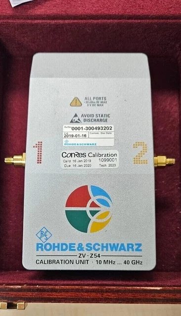 R&S ROHDE & Schwarz ZV-Z54 2.92mm 10MHz To 40GHz 2 Port Electronic Cal Kit /Ecal £5,250.00 ...