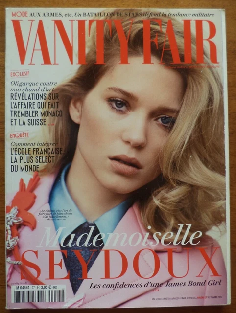 FRENCH MAGAZINE VANITY Fair n° 27 daté de Septembre 2015 - LÉA SEYDOUX ...