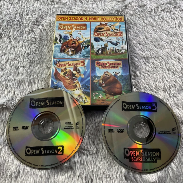 OPEN SEASON 4-MOVIE Collection DVD 2015 Release Animated Comey ...