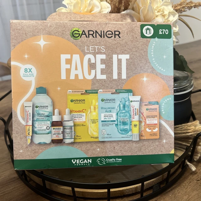 GARNIER GLOW ESSENTIALS Gift Set 8x Full Size Products £47.00 - PicClick UK