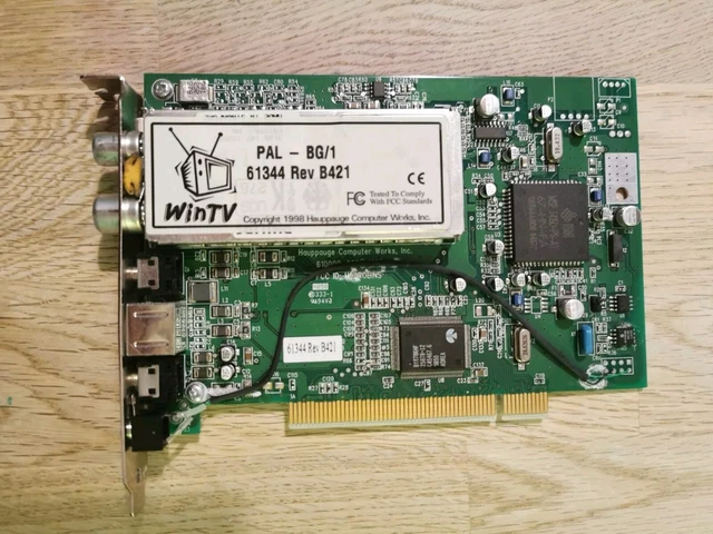 HAUPPAUGE WINTV PAL - BG/1 61344 TV Tuner Capture PCI Card £9.00 ...
