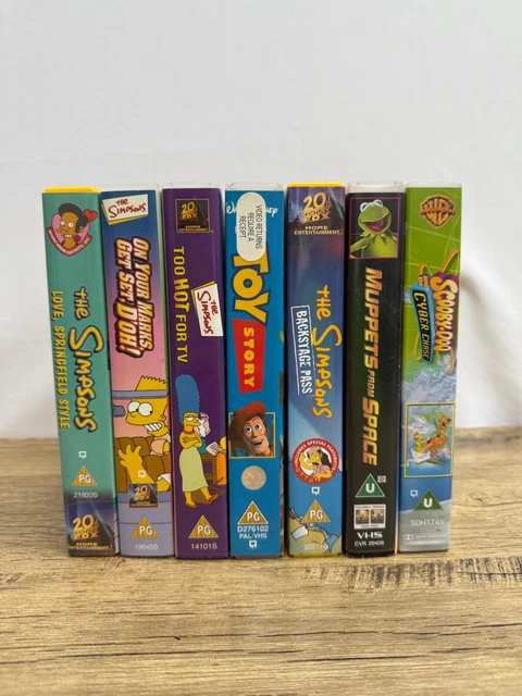 VHS VIDEO BUNDLE - Simpsons Toy Story Muppets Scooby Doo £11.99 ...