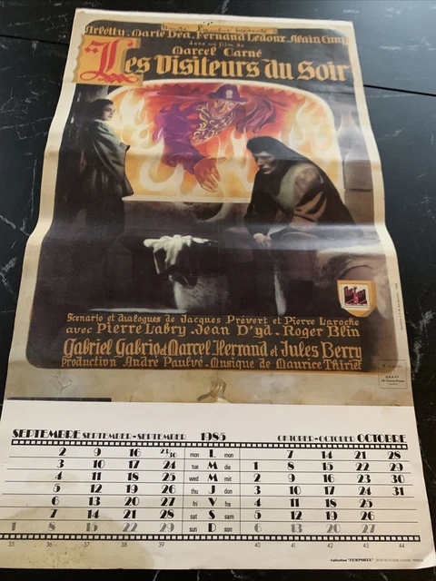 CALENDRIER - ANNÉE 1985 Affiche Cinéma EUR 20,00 - PicClick FR