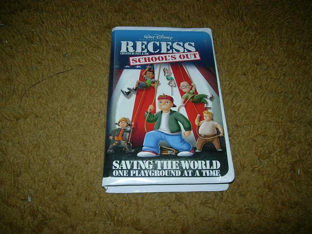 WALT DISNEY RECESS School's Out VHS bande 12737 étui à clapet vidéo ...
