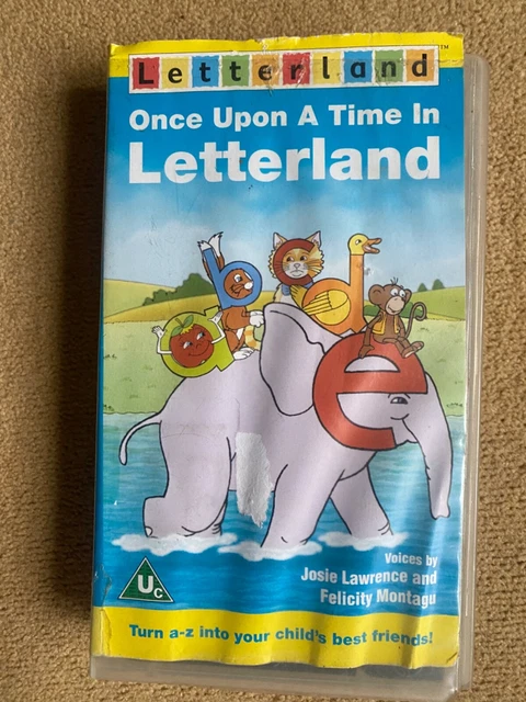 LETTERLAND ONCE UPON a time in Letterland VHS collectible rare kids ...