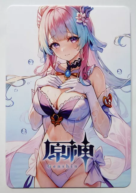 Carte Sexy Girl Manga Mint Holo Waifu Sangonomiya Kokomi Genshin Impact