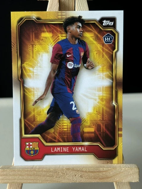LAMINE YAMAL RC - Gold Parallel - 2024 Topps Rookie FC Barcelona Team Set #3 EUR 0,91 - PicClick IT