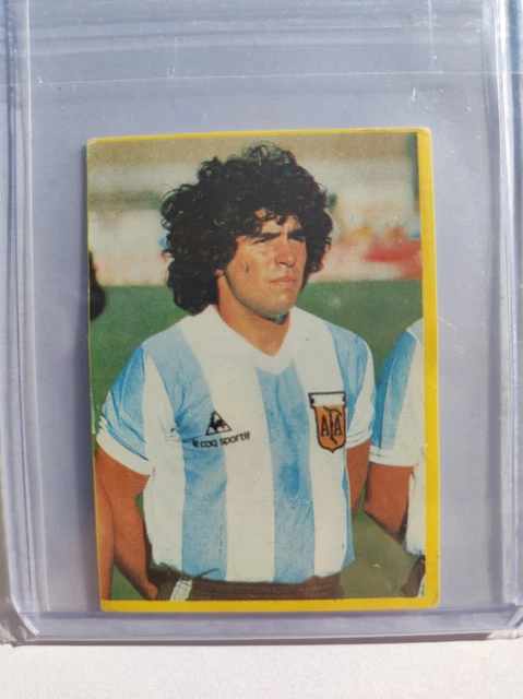 DIEGO ARMANDO MARADONA Rookie Danone 1982 Argentina Rare Card #94 World ...