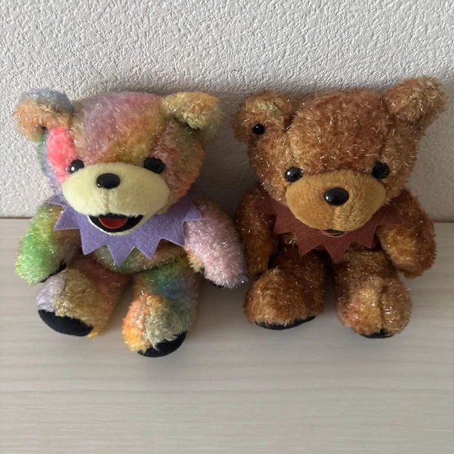 GRATEFUL DEAD BEAR Set Of 2 Lame Seven Colors Brown £31.50 - PicClick UK