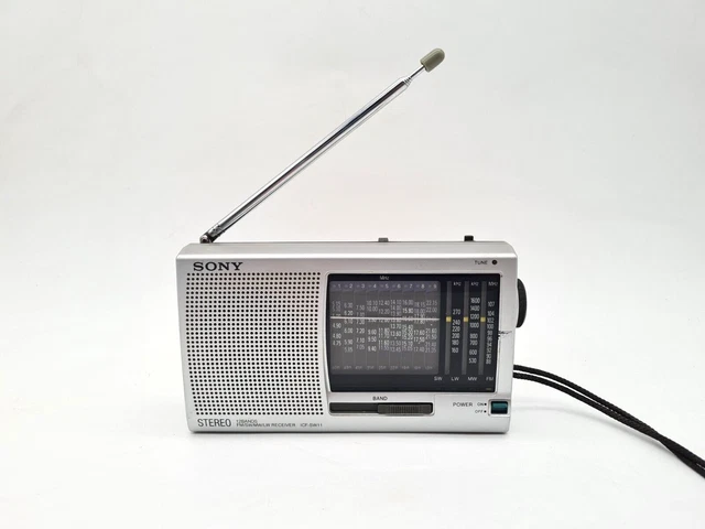 SONY ICF-SW11 FM/SW/MW/LW World Radio 12 Band Receiver Tragbares Radio EUR 39,99 - PicClick IT