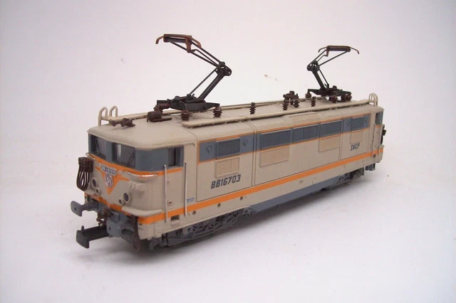 TRAIN HO JOUEF : LOCOMOTIVE ELECTRIQUE BB 16703 SNCF Livré OCCASION (sans boite) EUR 55,00 ...