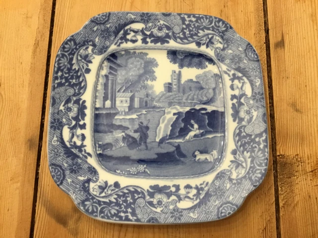 VINTAGE COPELAND SPODE Italian Blue Sandwich Plate £10.00 - PicClick UK