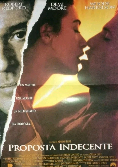 POSTER DEMI MOORE Proposta Indecente Michelle Pfeiffer 2 Sconosciuti Un Destino EUR 8,50 ...
