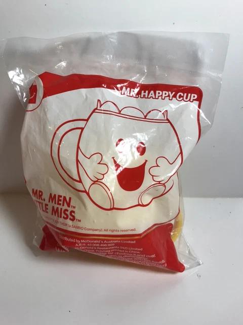 2021 MCDONALDS MR Men Little Miss Happy Meal Toy - Mr Happy Cup $15.31 ...