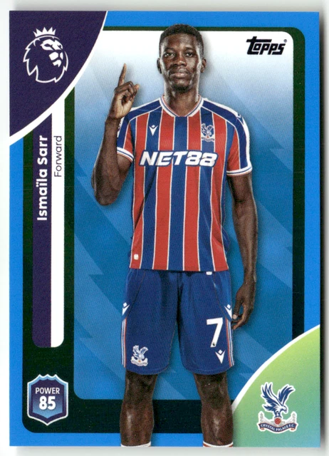 TOPPS PREMIER LEAGUE 2025-26 No. 121 Ismaila Sarr Blue Parallel EUR 2 ...