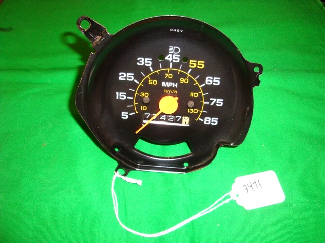 73-87 CHEVY GMC Truck Instrument Cluster Speedo Speedometer 77K GM OEM ...