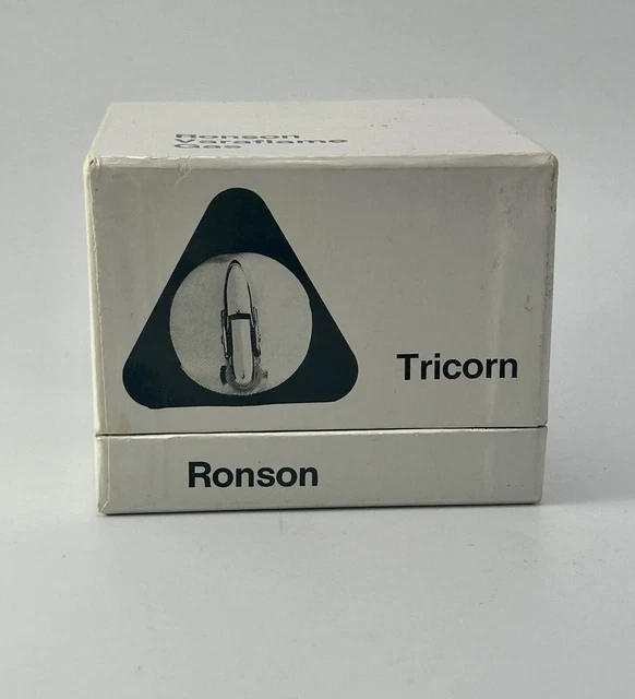 VINTAGE RARE 1950'S Ronson Varaflame TRICORN Gas Lighter Boxed ~ NEW ...