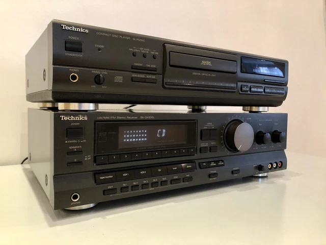 TECHNICS HIFI COMPONENT System SL-PG590 CD + SA-GX200L Amplifier ...