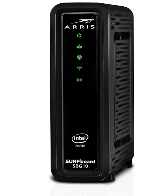 ARRIS SURFBOARD SBG10 DOCSIS 3.0 16 x 4 Gigabit Cable Modem & AC1600 Wi ...